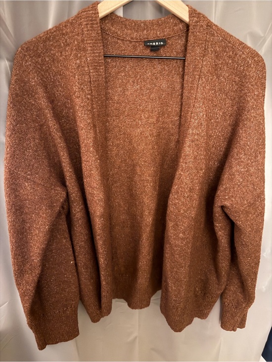 torrid | Sweaters | Torrid Rust Brown Openfront Womens Cardigan Sweater ...